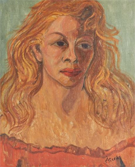 Paul Augustin Aïzpiri | Portrait de Louise Modiano (1950) | MutualArt