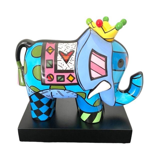 Romero Britto | Romero Britto - Great India 3, 2018 Porcelain sculpture ...