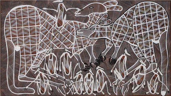 Edward Blitner | Kangaroo Earth Mimi Ceremony (2023) | MutualArt