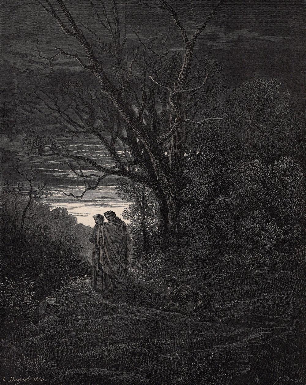 Gustave Doré | Dante Meets Virgil (Dante's Divine Comedy Enferno ...