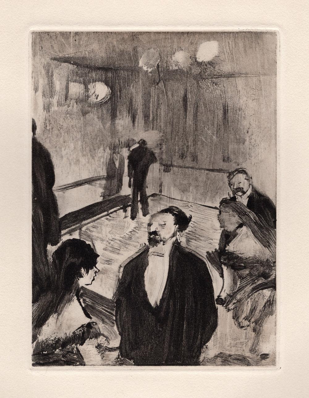 Edgar Degas | Hand pulled soft ground etching after the monotype on ...