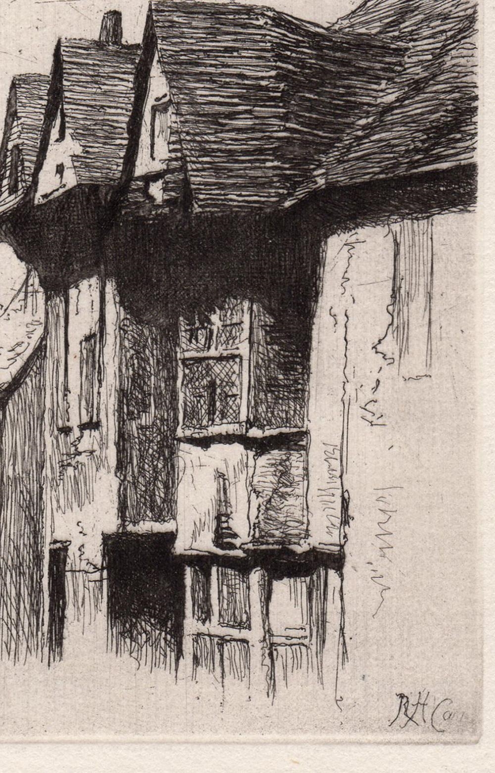 Robert Haynes Cave | Antique Etching on thick laid paper from the ...