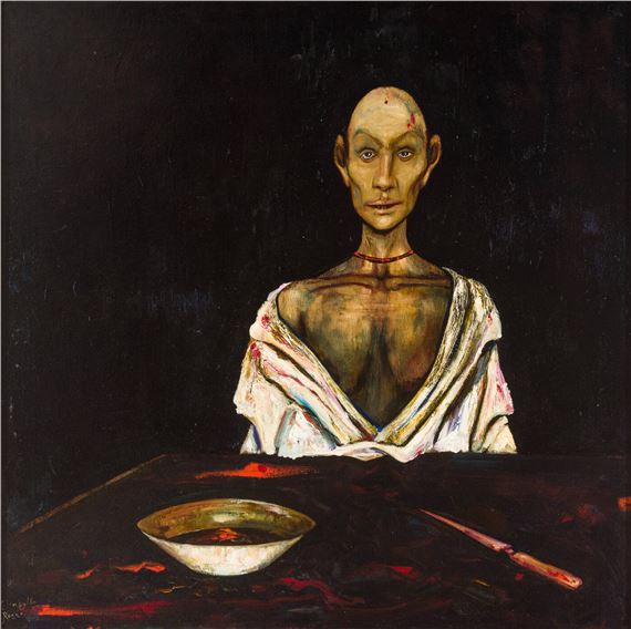 Enrico Colombotto Rosso | Figura al tavolo | MutualArt