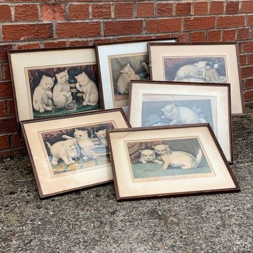Currier & Ives | My Little White Kitties Their First Mouse, My Little ...