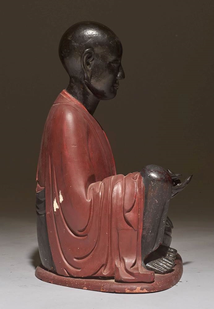 Vietnamese School 19th Century | A SEATED LUOHAN (19) | MutualArt
