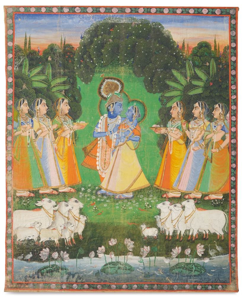 Indian School, 20th Century | A PICHVAI OF KRISHNA AND RADHA (20 ...