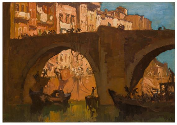 Frank William Brangwyn | Market scene (1890) | MutualArt