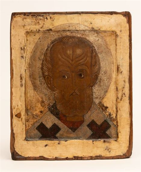 Russian School, 18th Century | ICON of SAINT NICOLAS. Tempera on wood ...