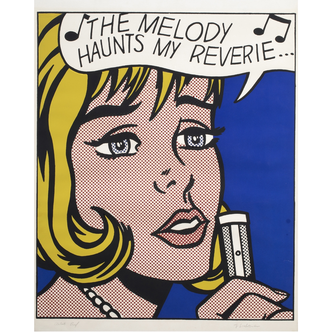 Roy Lichtenstein | Head with Braids (C. 168) (1980) | MutualArt