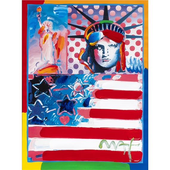 Peter Max | God Bless America II | MutualArt