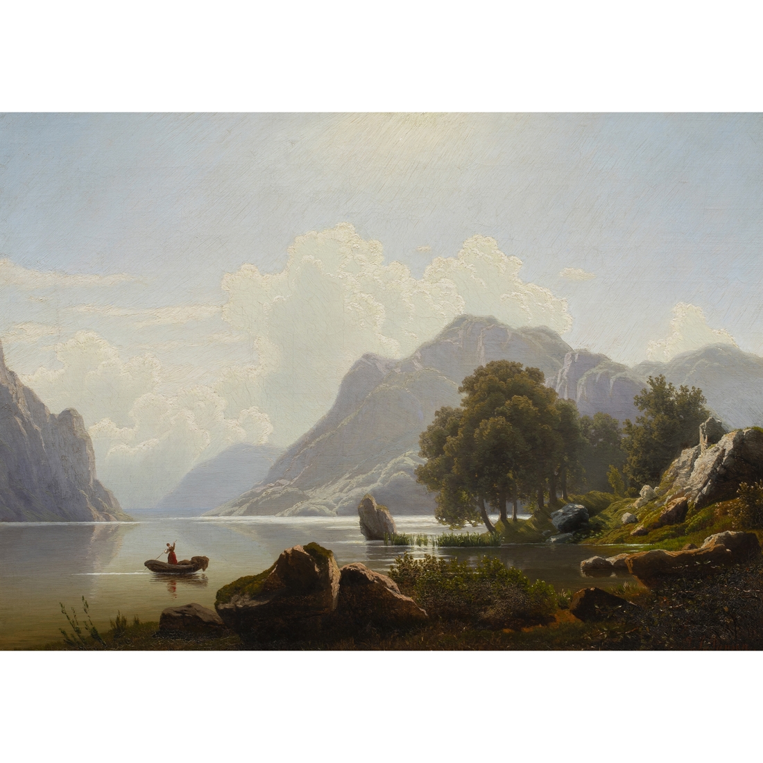 Joseph Jansen | Alpine View (1872) | MutualArt