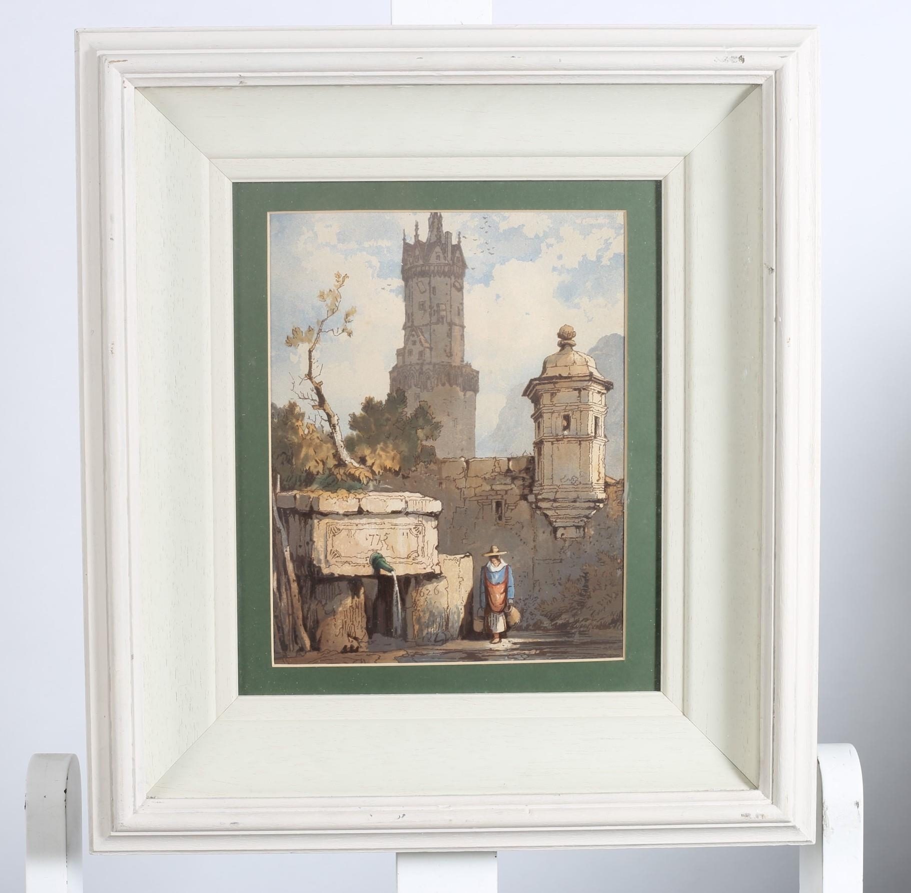 George Willis-Pryce | Figures in a Gothic Interior (19th Century ...