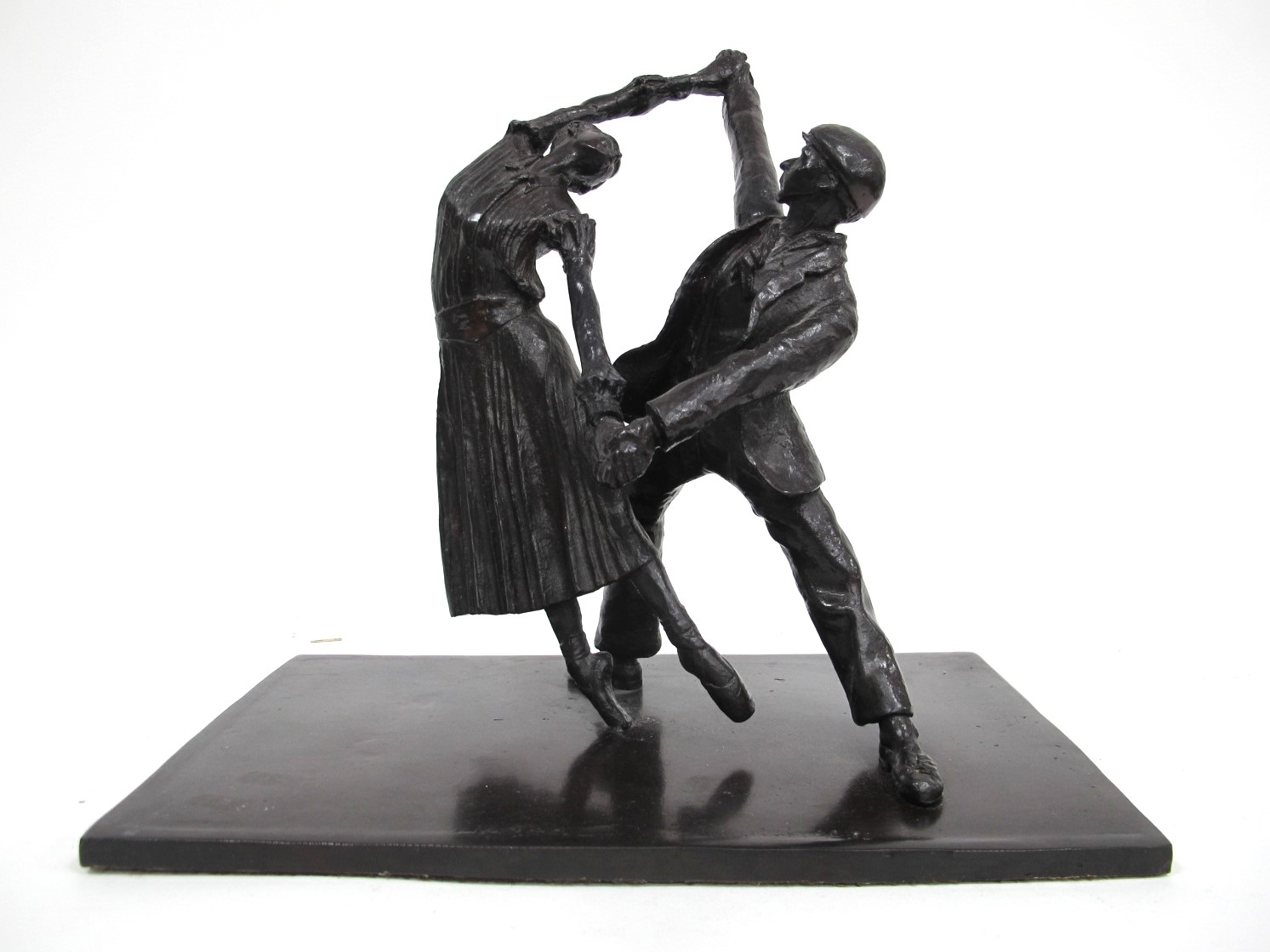 Derek Skinner | A Bronze Sculpture 'Hobson's Choice', modelled as two ...