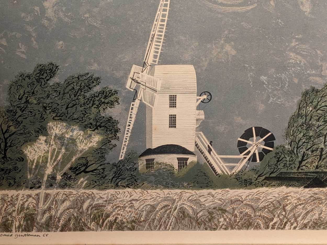 David Gentleman | Set of 4 Works: Watermill at Coltishall; Saxted ...