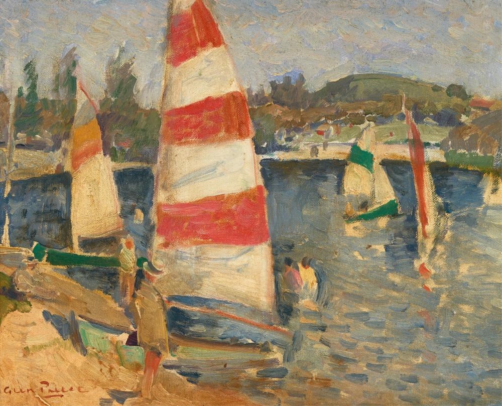 Glen Preece | The Red and White Sail | MutualArt