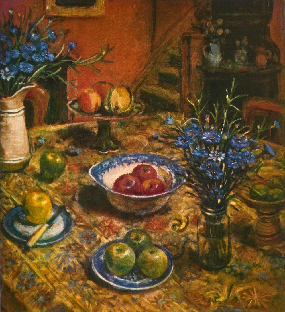 Margaret Olley | Flannel and Wild Flowers in a White Vase (1973 ...