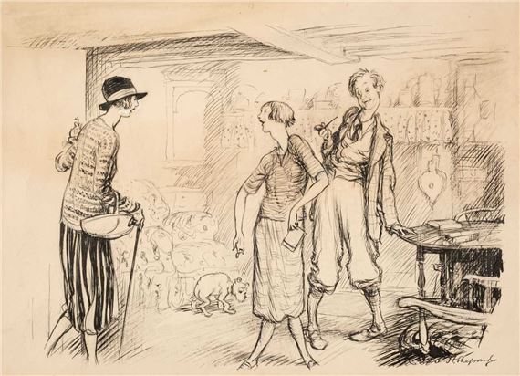 Ernest Howard Shepard | Interior Scene | MutualArt