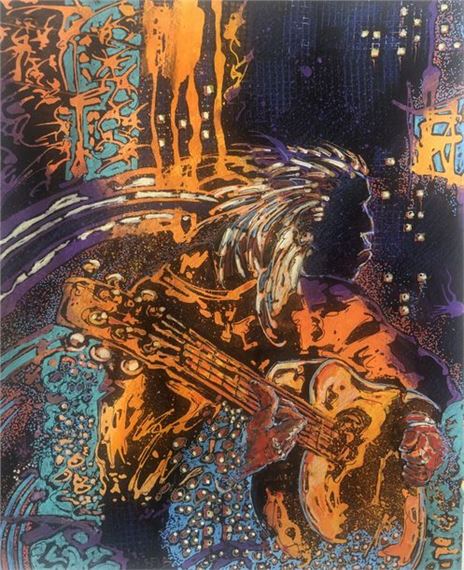 Jacques Bernard Brisson | Le guitarriste (2024) | MutualArt