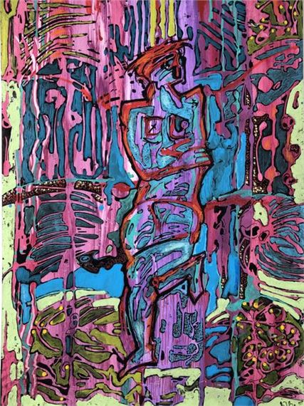 Jacques Bernard Brisson | La femme en bleu (2024) | MutualArt