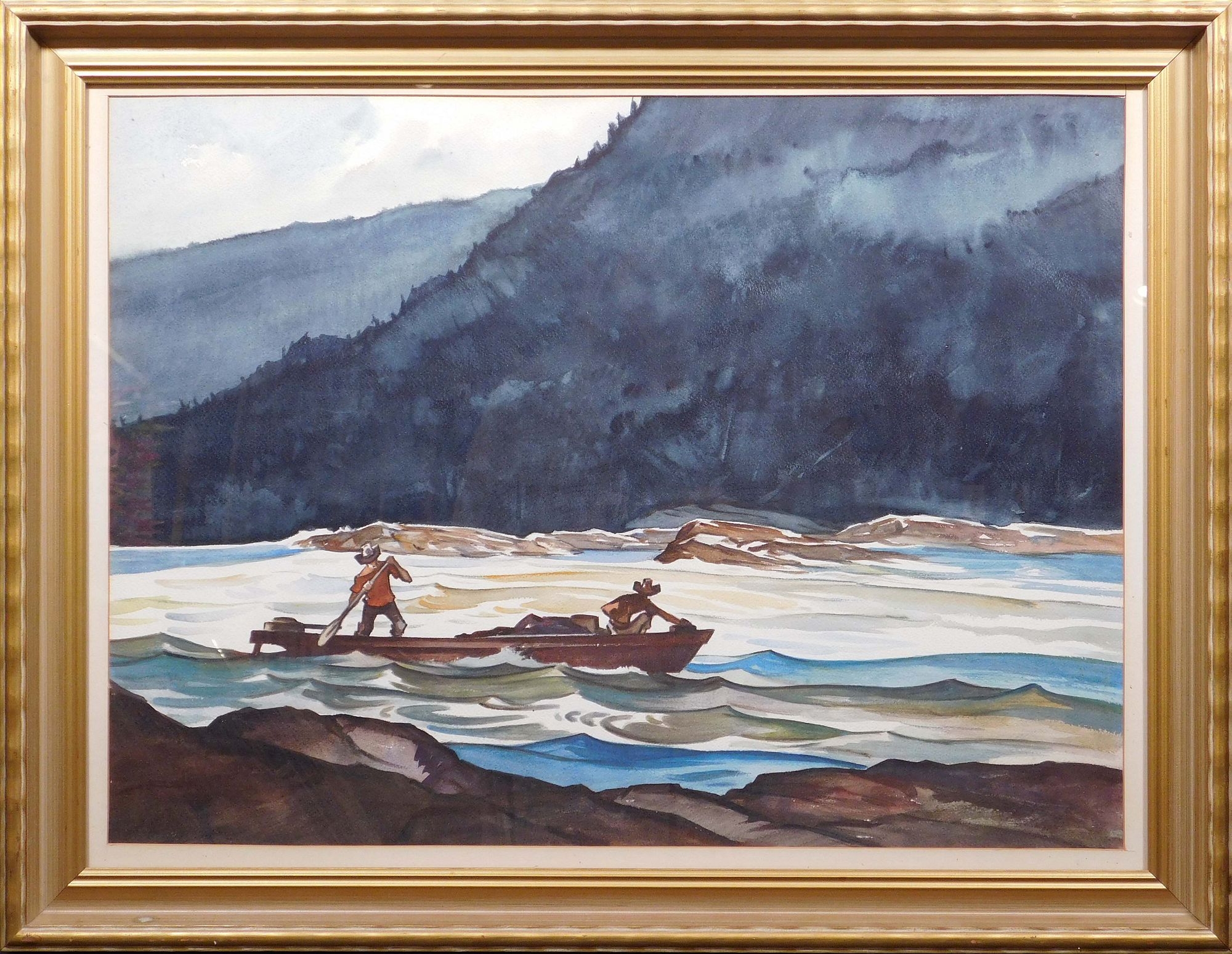 Winslow Homer | Reading by the Brook (1879) | MutualArt