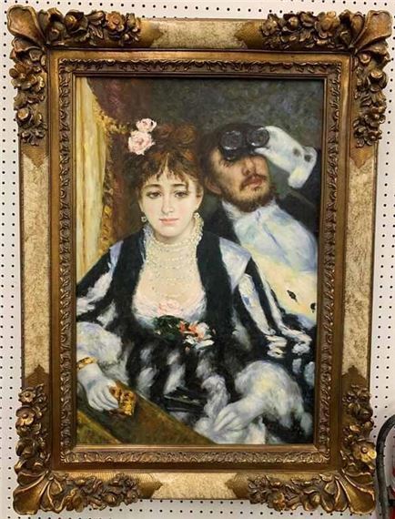 C. Lewis | C. Lewis Oil On Canvas Of Man And Woman | MutualArt