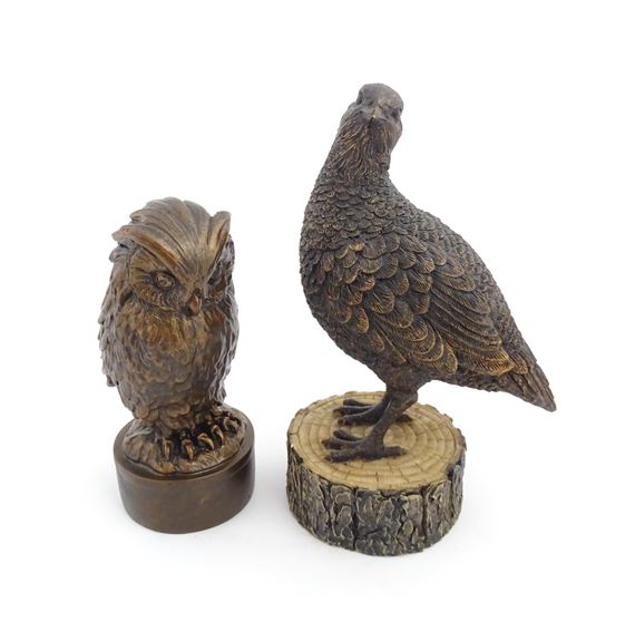 Giambologna | A thC resin model of an owl after Giambologna. Together ...