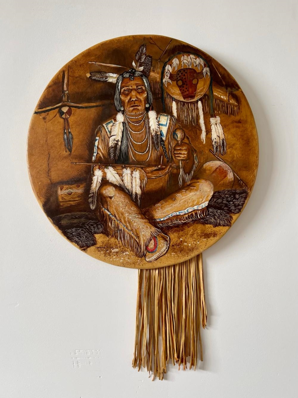 Cameron Blagg | Hand painted original shield by Cameron Blagg, American ...