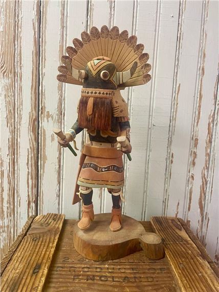 Oscar Dallas | Broadface - Wuyak-kuita Kachina by Oscar Dallas, Genuine ...