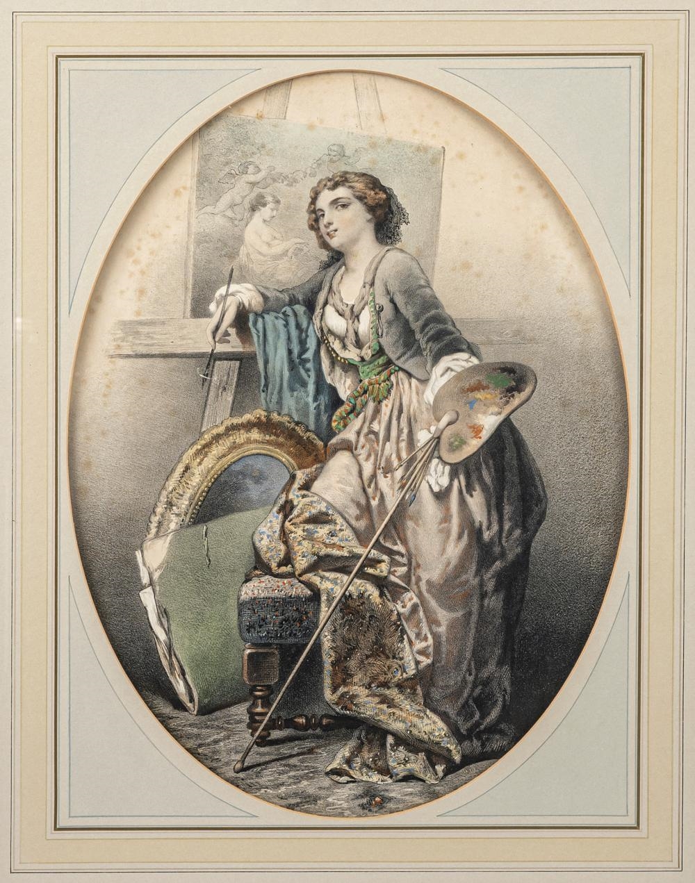 Auguste Jacques Regnier | Allegory of Music, Poetry, Sculpture and ...