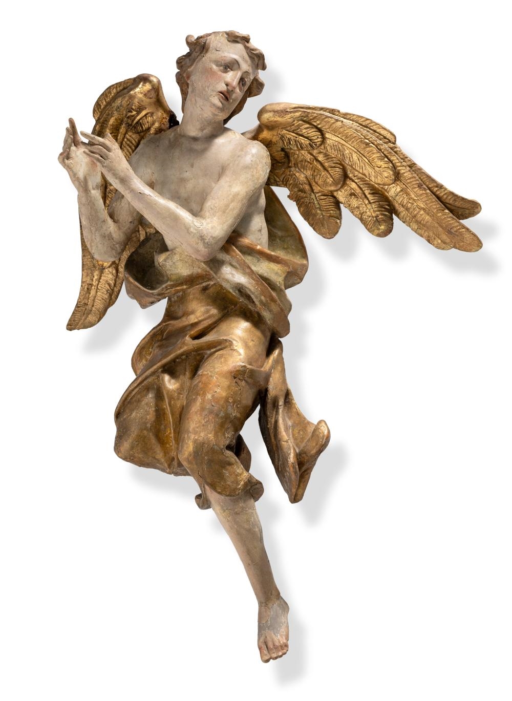 German School, 17th Century | A WINGED BAROQUE ANGEL | MutualArt