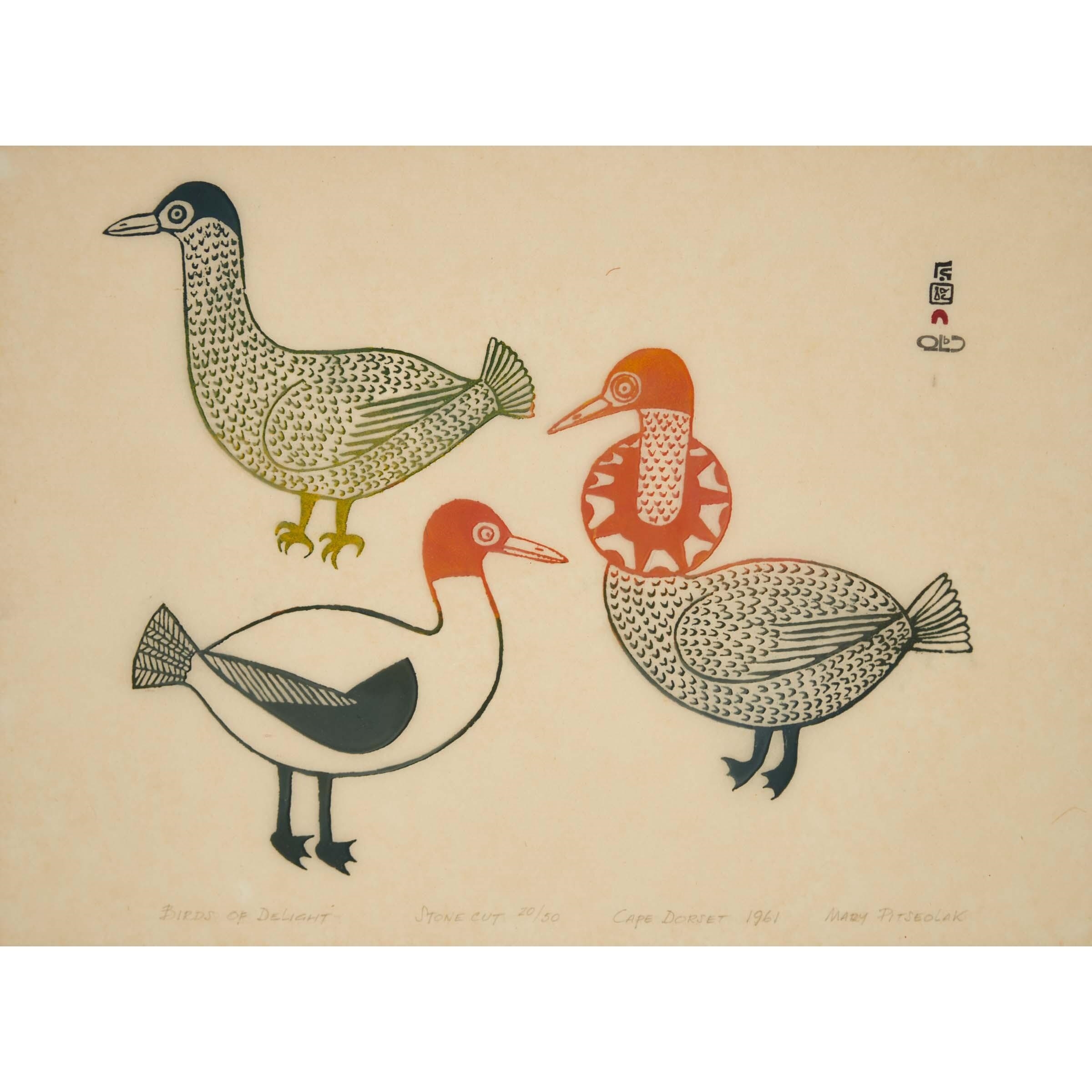 Mary Pitseolak | BIRDS OF DELIGHT (1961) | MutualArt