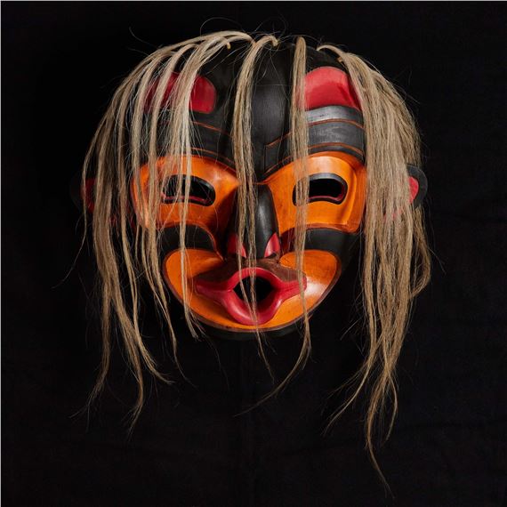 Alfred Robertson | DZUNUKWA (WILD WOMAN OF THE WOODS) MASK | MutualArt