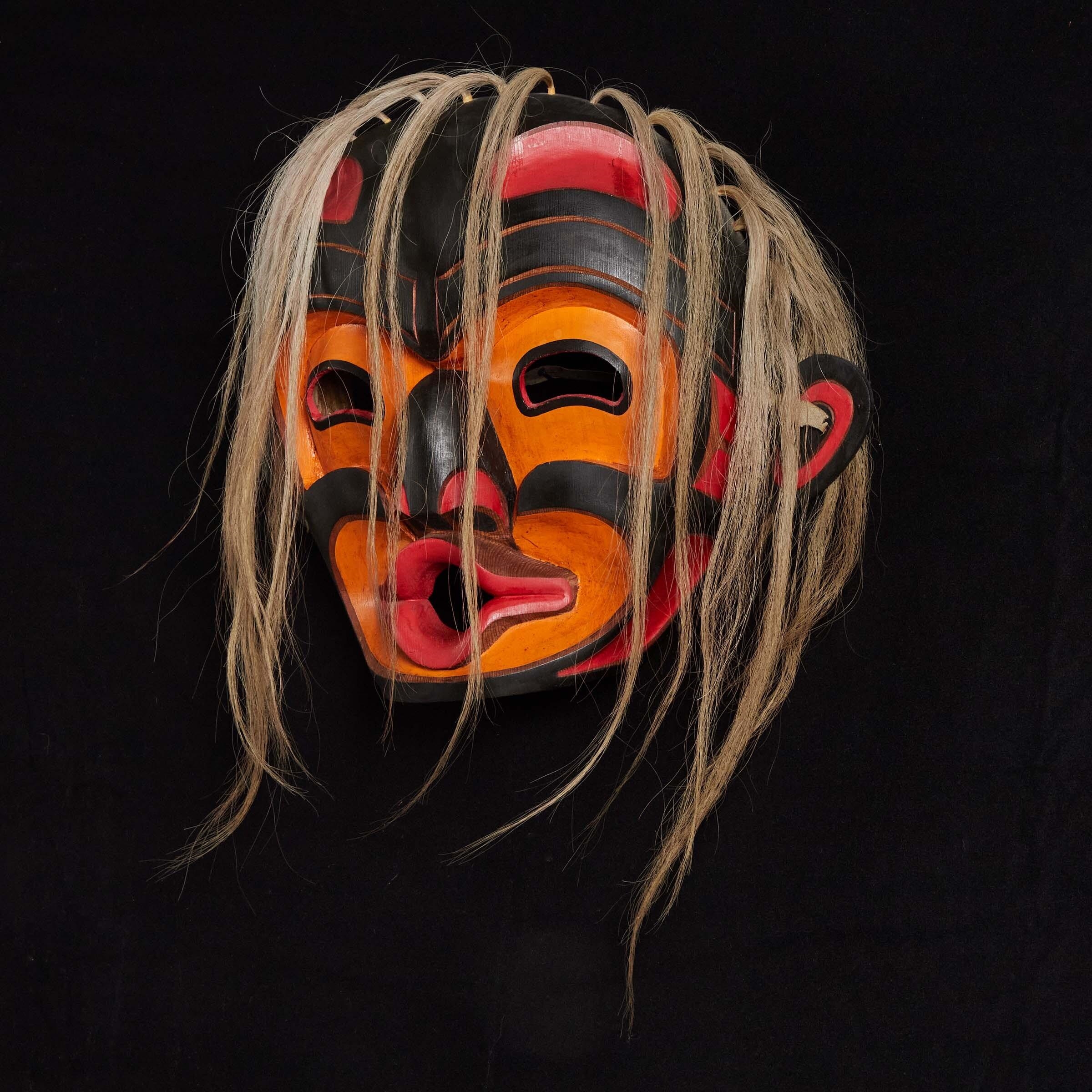 Alfred Robertson | DZUNUKWA (WILD WOMAN OF THE WOODS) MASK | MutualArt