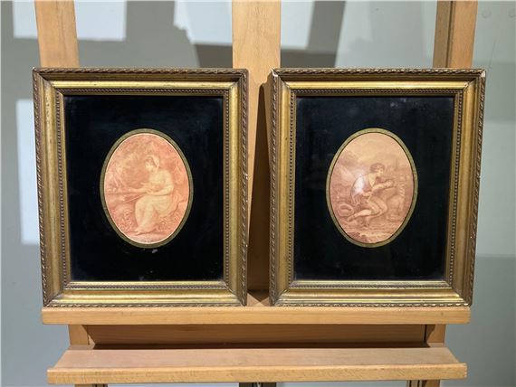 John Hodges Benwell | a young shepherd and shepherdess | MutualArt