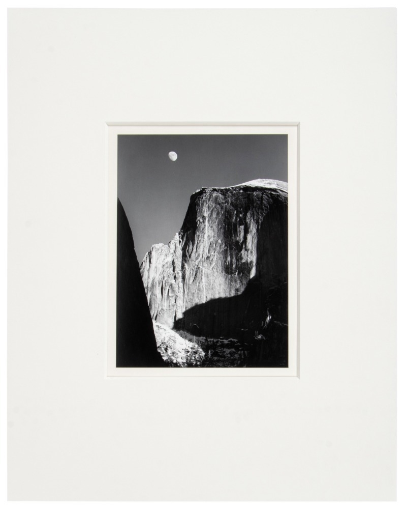 Ansel Adams | Moon and Half Dome, Yosemite, CA, 1960 | MutualArt