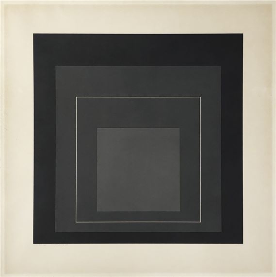 Josef Albers | Echoed (Homage to the Square) (1954) | MutualArt