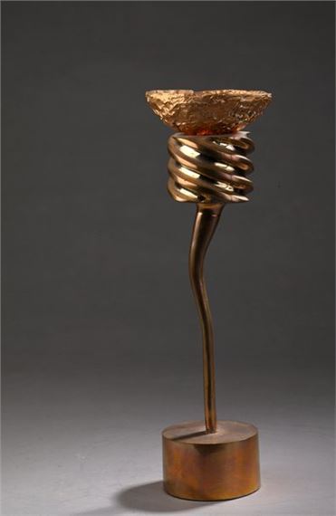 Vassiliakis Takis | Vassilakis TAKIS (1925-2019) Candelabra Gilt bronze ...