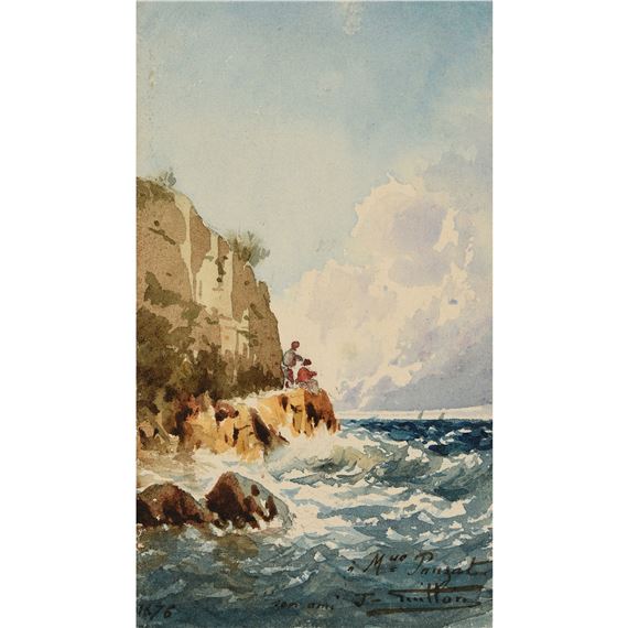 Joseph Guitton | Bord de mer à Marseille (1876) | MutualArt