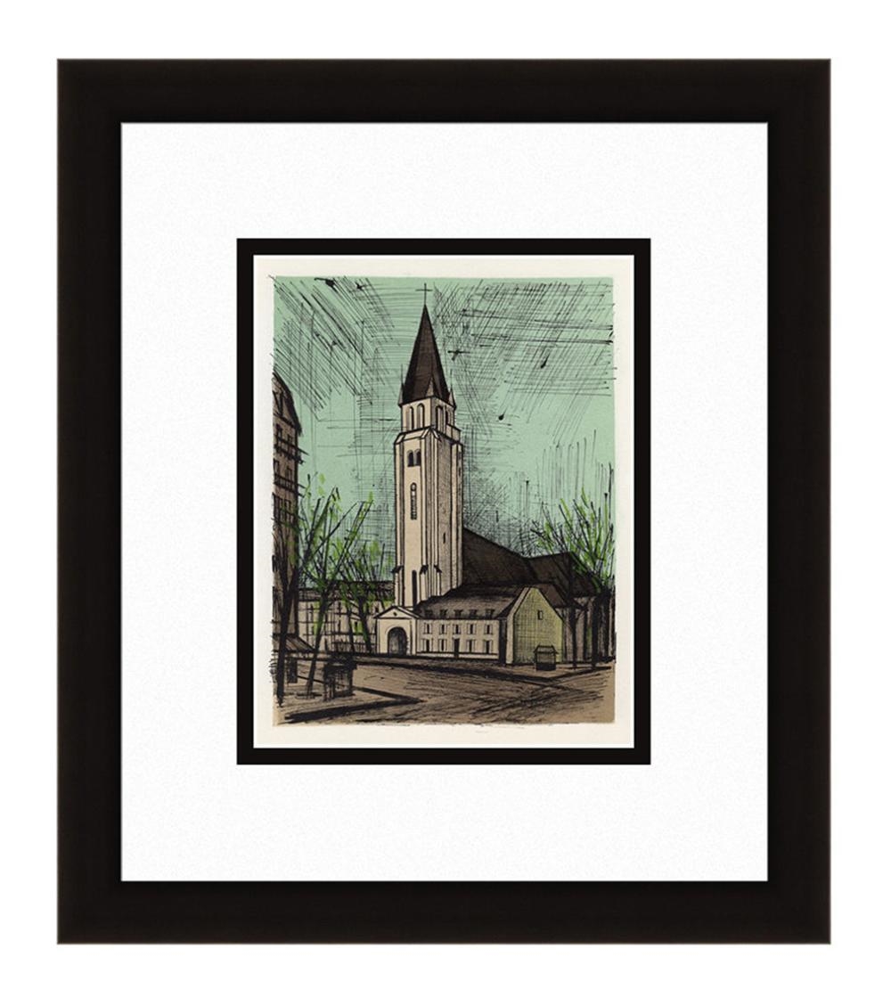 Bernard Buffet | Bernard Buffet Saint Germain des Pres 1967 lithograph ...