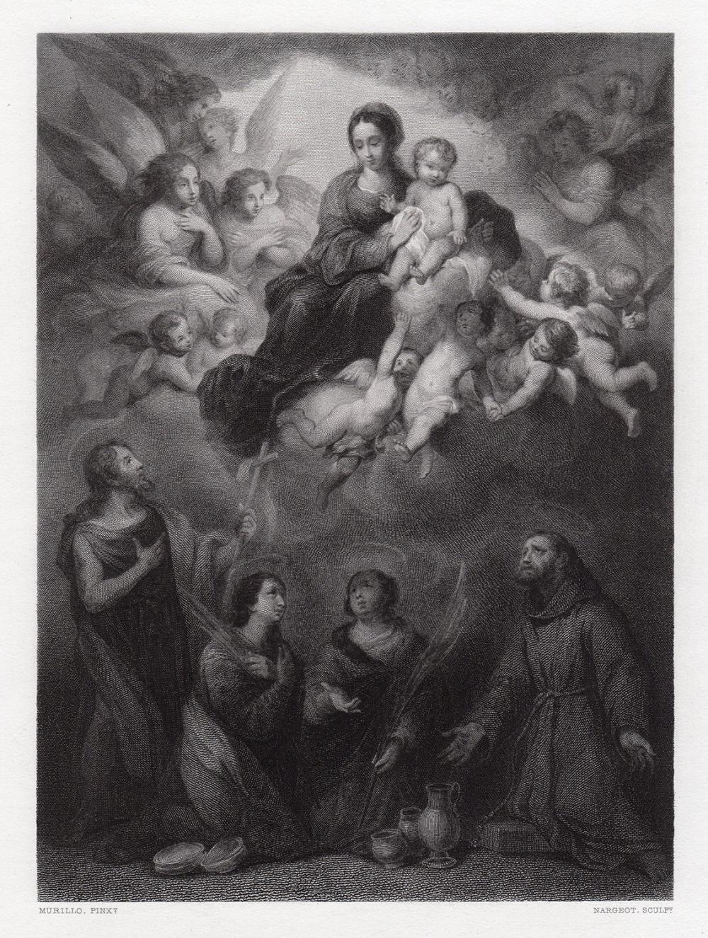 Bartolomé Estebán‏ Murillo | Saint Rose of Lima with the Christ Child ...