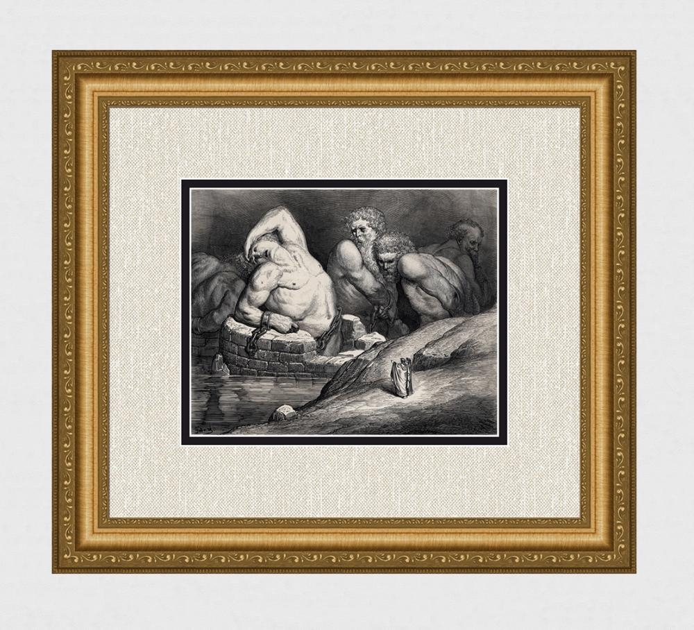 Gustave Doré | 1800s Gustave Dore Divine Comedy Enferno Wood Engraving ...