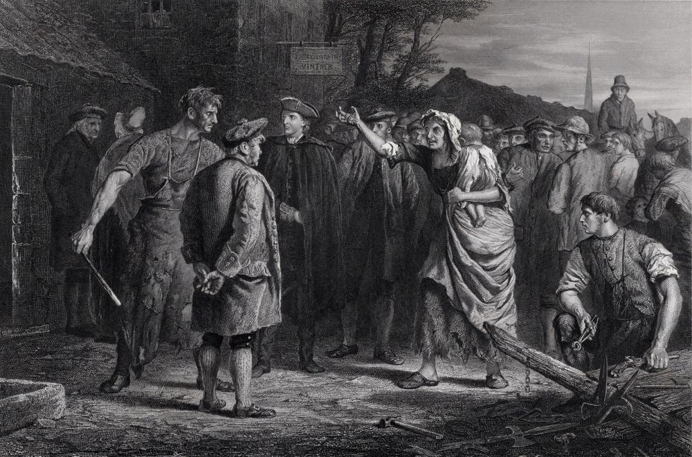 Peter Graham | Framed PETER GRAHAM 1800s Engraving Poor Villagers ...