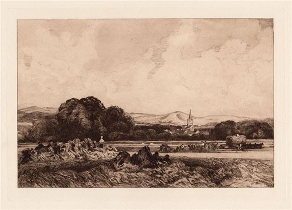 Peter de Wint | Peter de Wint A Cornfield, Ivinghoe 1888 etching (1857 ...
