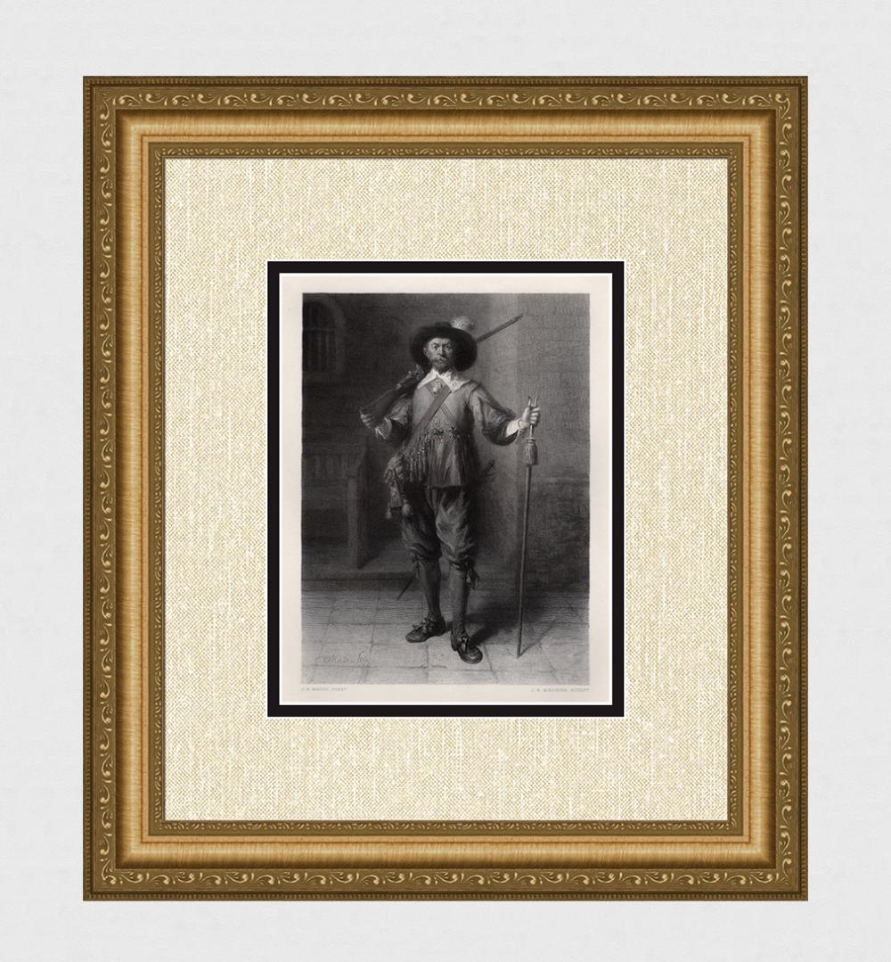 Jean Baptiste Madou | 1800s Jean-Baptiste Madou Antique Engraving The ...