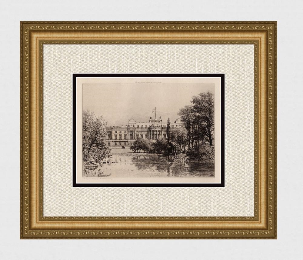 Axel Herman Haig | Axel Hermann Haig Etching Buckingham Palace SIGNED ...