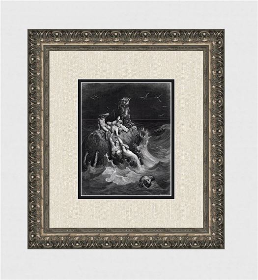 Gustave Doré | 1800s Gustave Dore GENESIS Wood Engraving THE GREAT ...