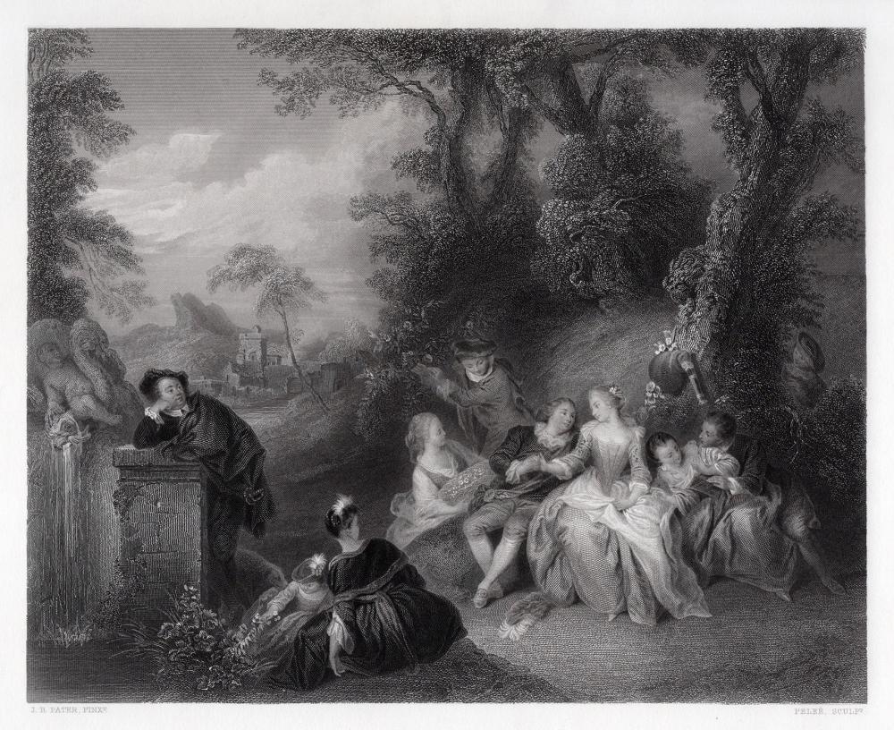 Jean-Baptiste Joseph Pater | 1800s Jean Baptiste Pater A fete Champetre ...