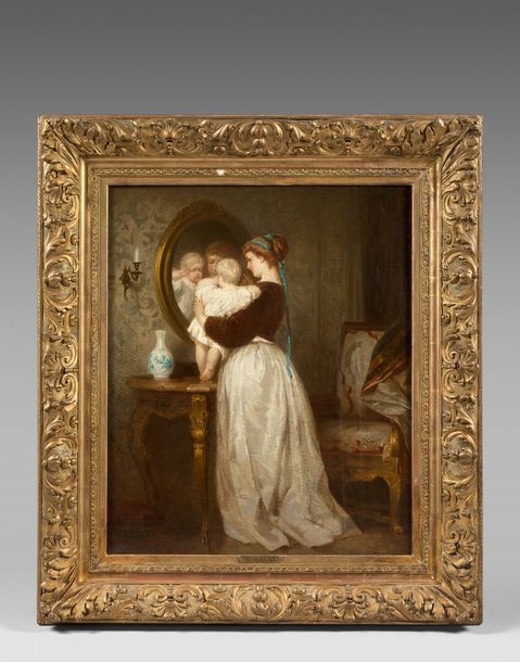 Robert Julius Beyschlag | Robert BESCHLAG (1838-1903) Young woman and ...