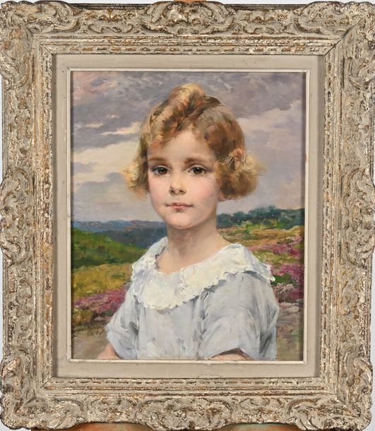 Marie Lucas-Robiquet | Portrait of a little girl | MutualArt