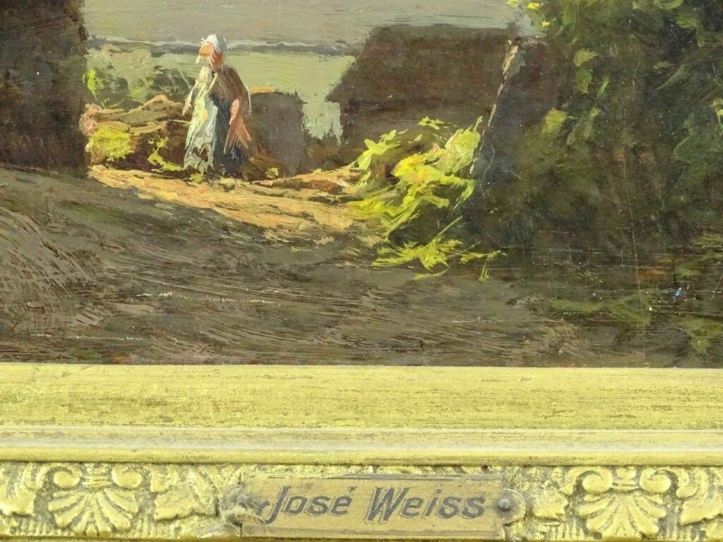José Weiss | Figure by a Farm Gate | MutualArt